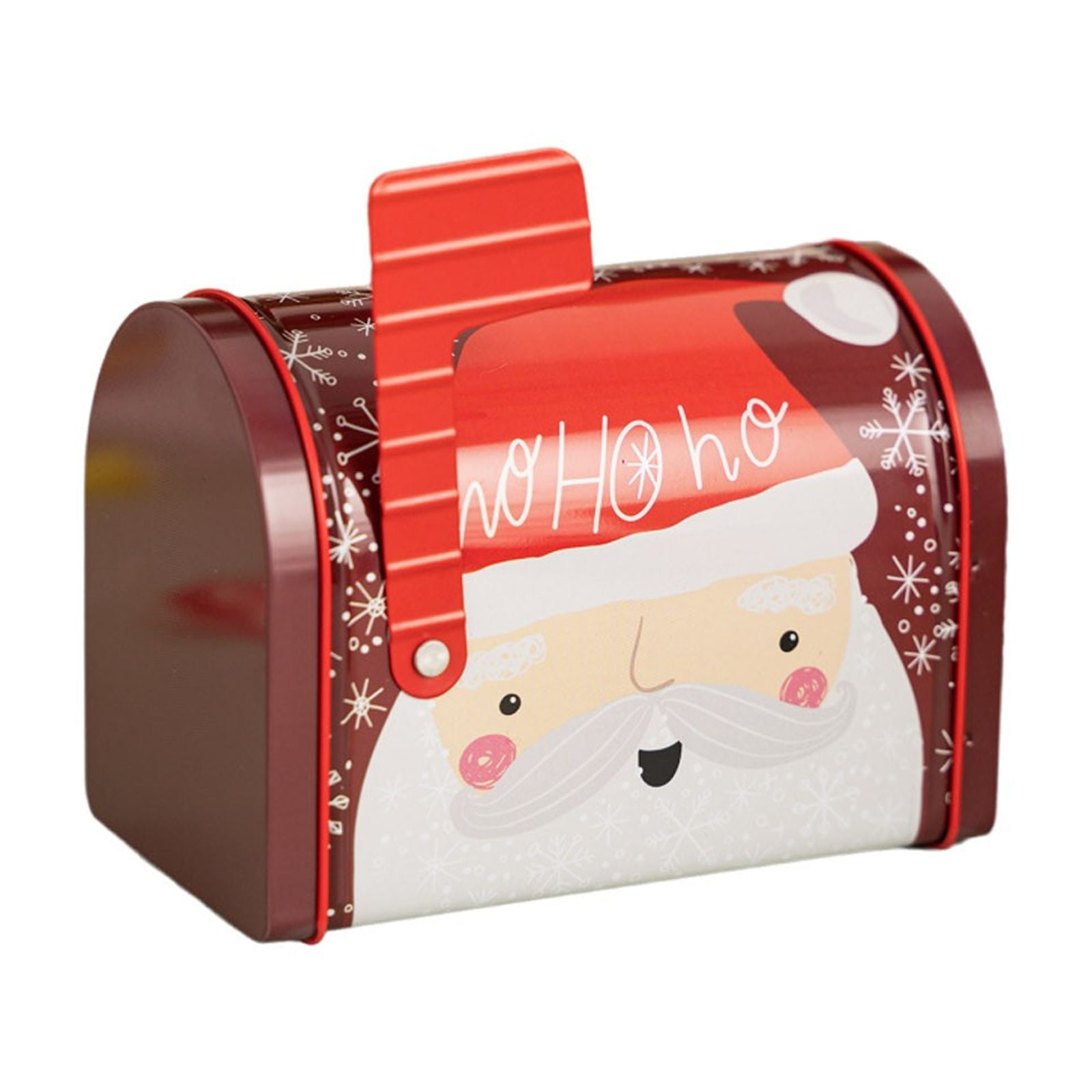 geerera Christmas Mailbox Tin Box, Decorative Holiday Mail Collector ...