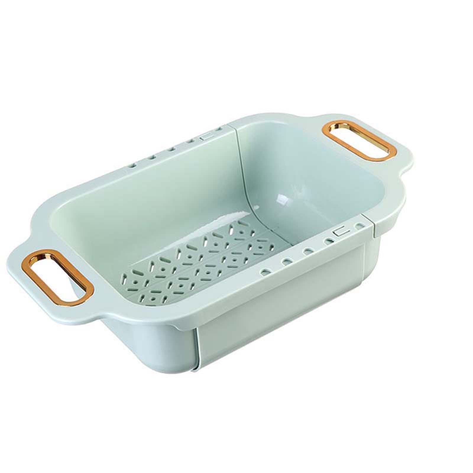 geerera Expandable Plastic Colander Strainer Basket, Multipurpose ...