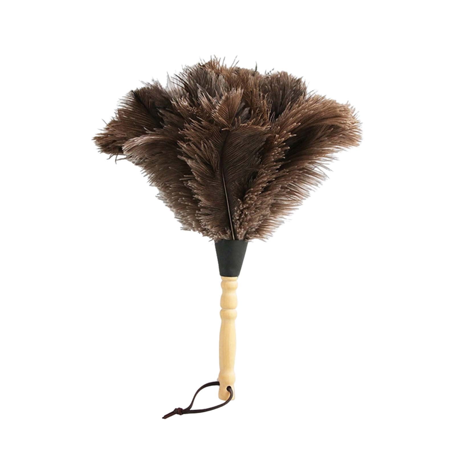 geerera Feather Duster with Wooden Handle, Reusable Collector for ...