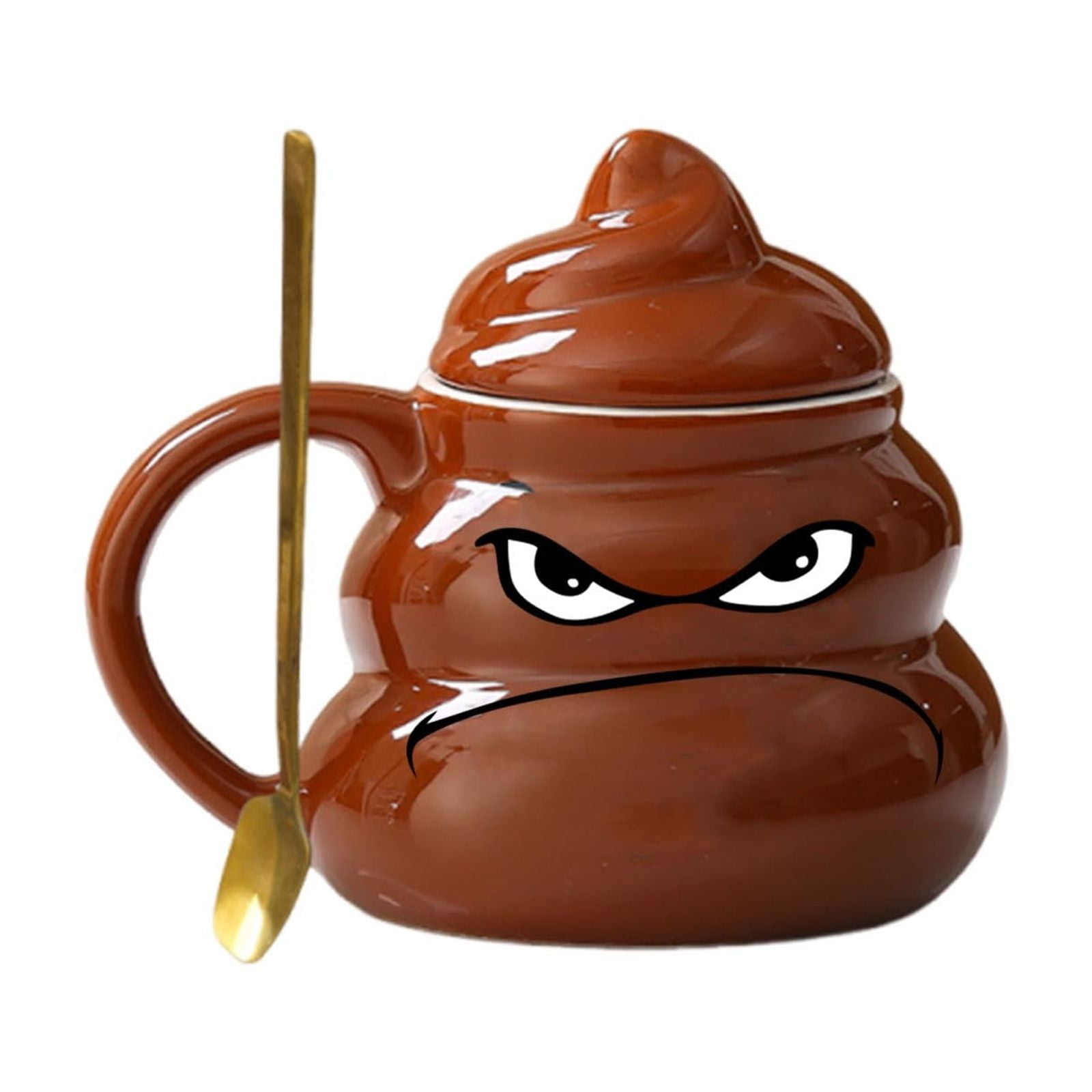 geerera Funny Ceramic Cup,Creatives Weird Poop Cup,Weird Poop Coffee ...