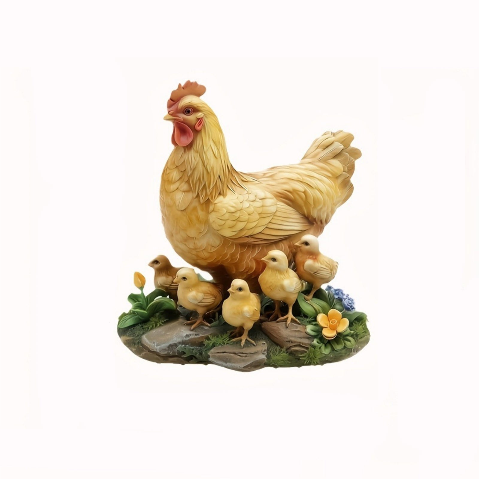 geerera Hen Garden Statue, Realistic Chicken Sculpture, for Farm, Lawn ...