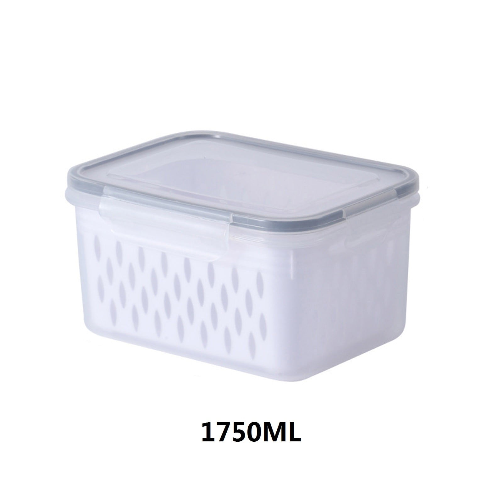 geerera Large Fruit Storage Containers for Fridge with Lid, Colander ...