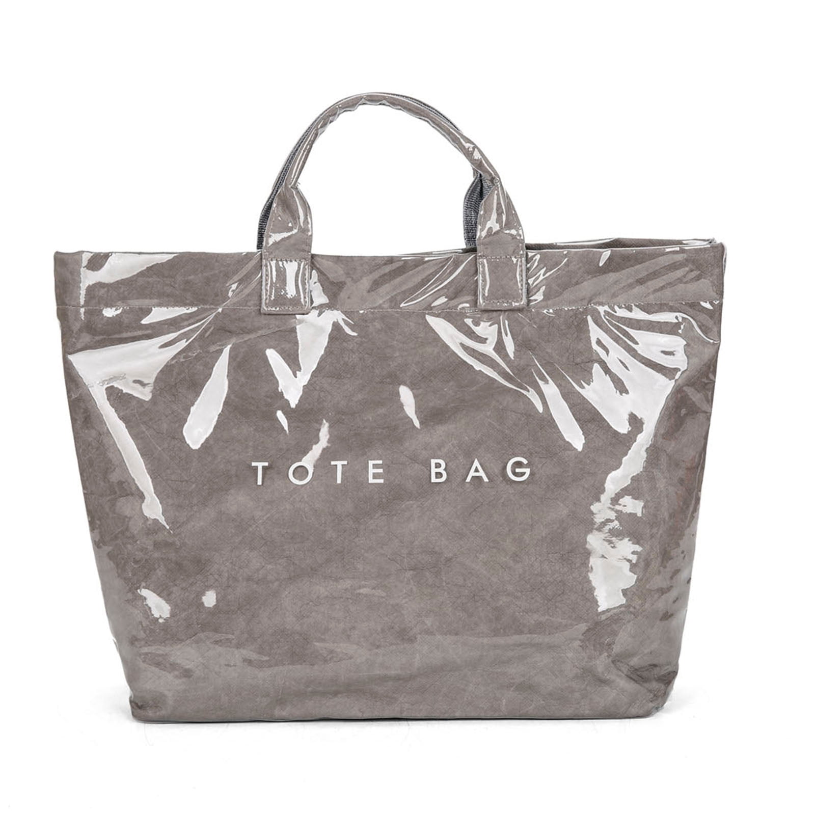 geerera Large PVC Tote Bag for Women, Letter Print Plastic Hobo Bag ...