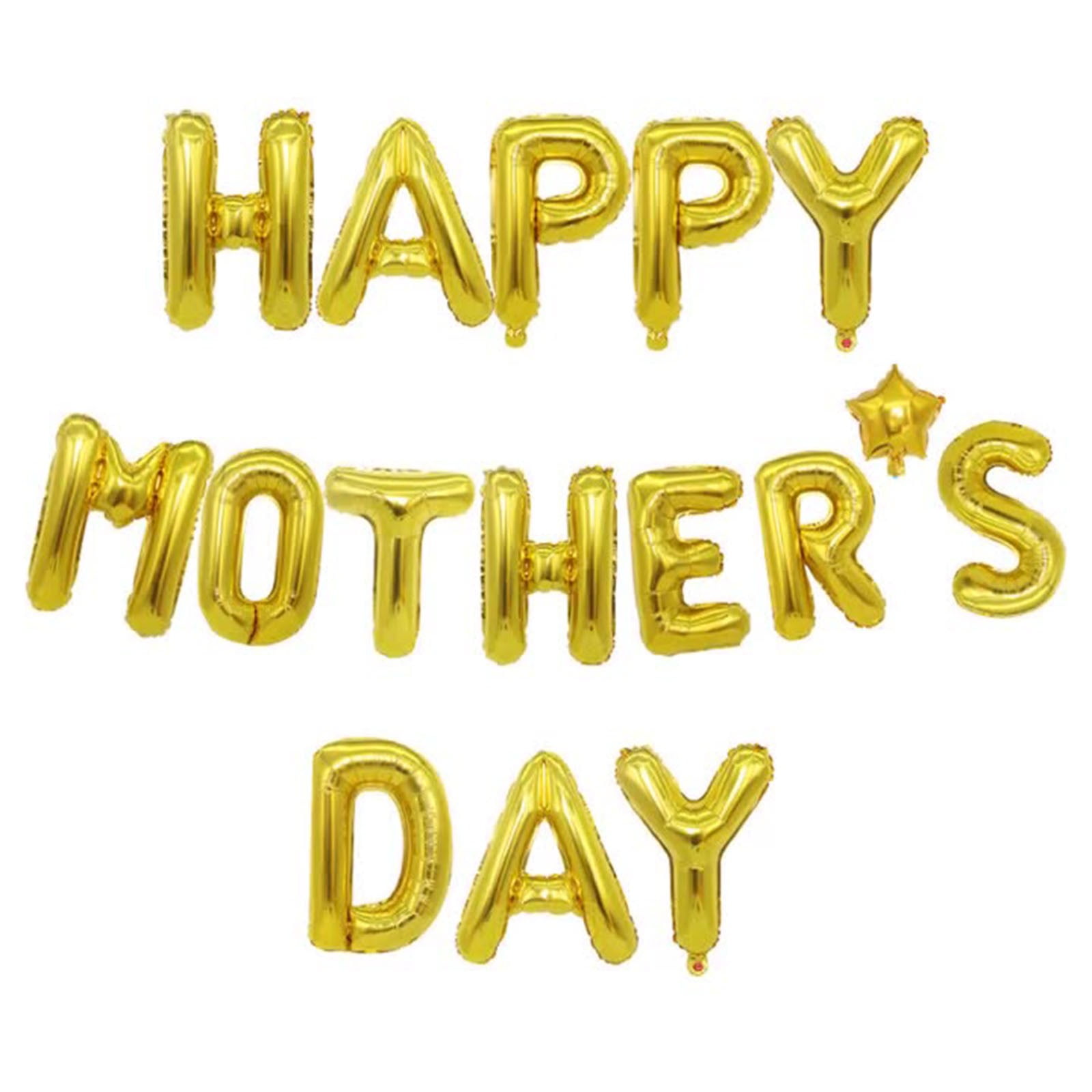 geerera Mother's Day Decoration, Happy Mother's Day Balloon Banner ...