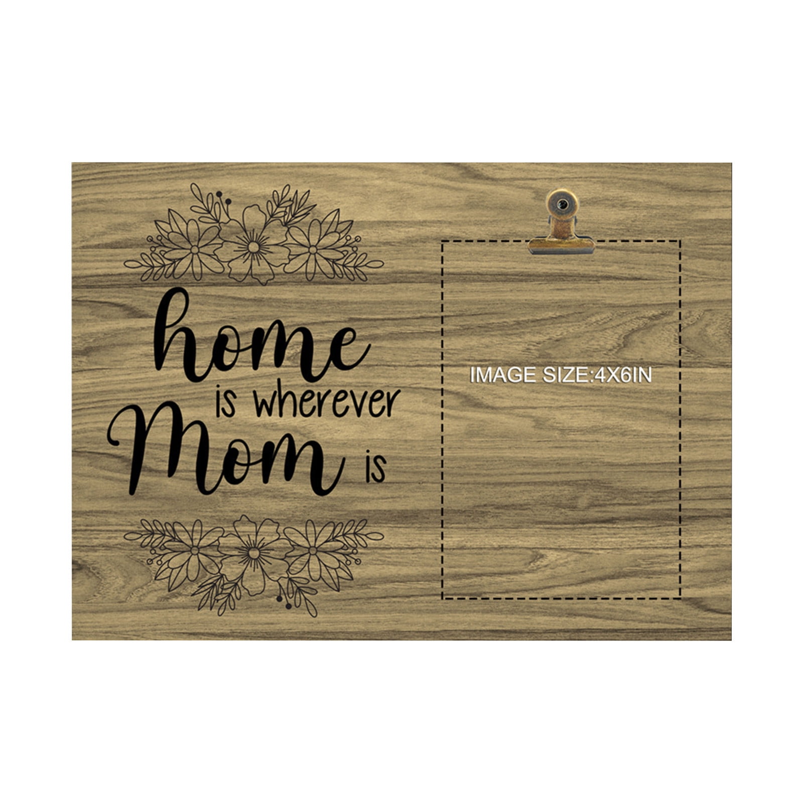 geerera Mother's Day Photo Frame Wooden Frame Holiday Home Decoration ...