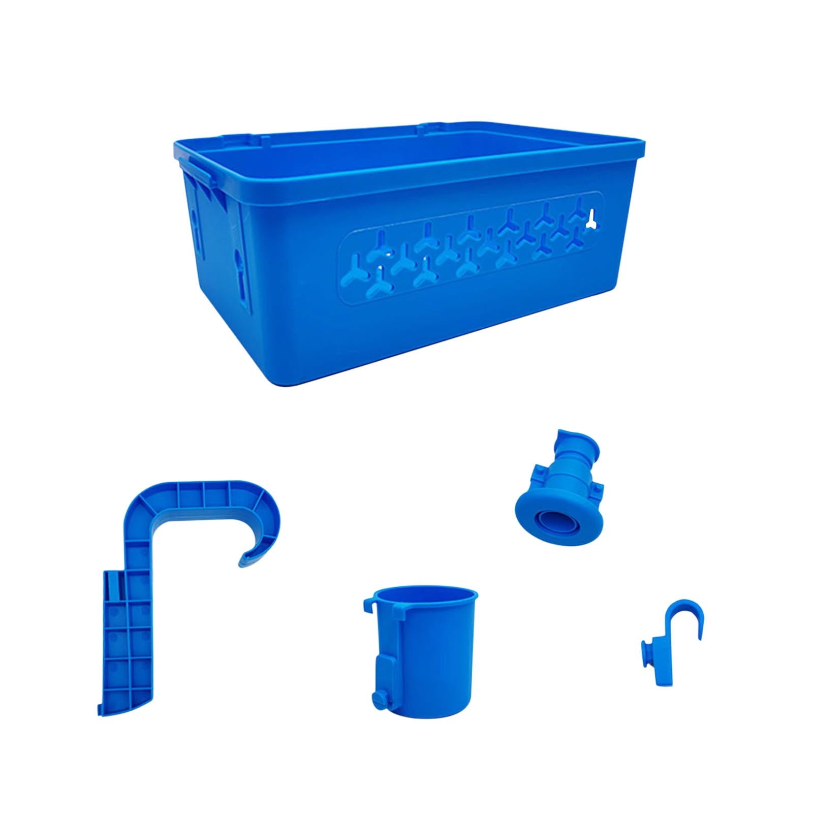 geerera Poolside Storage Basket with 2 Cup Holders, Swimming Pool ...