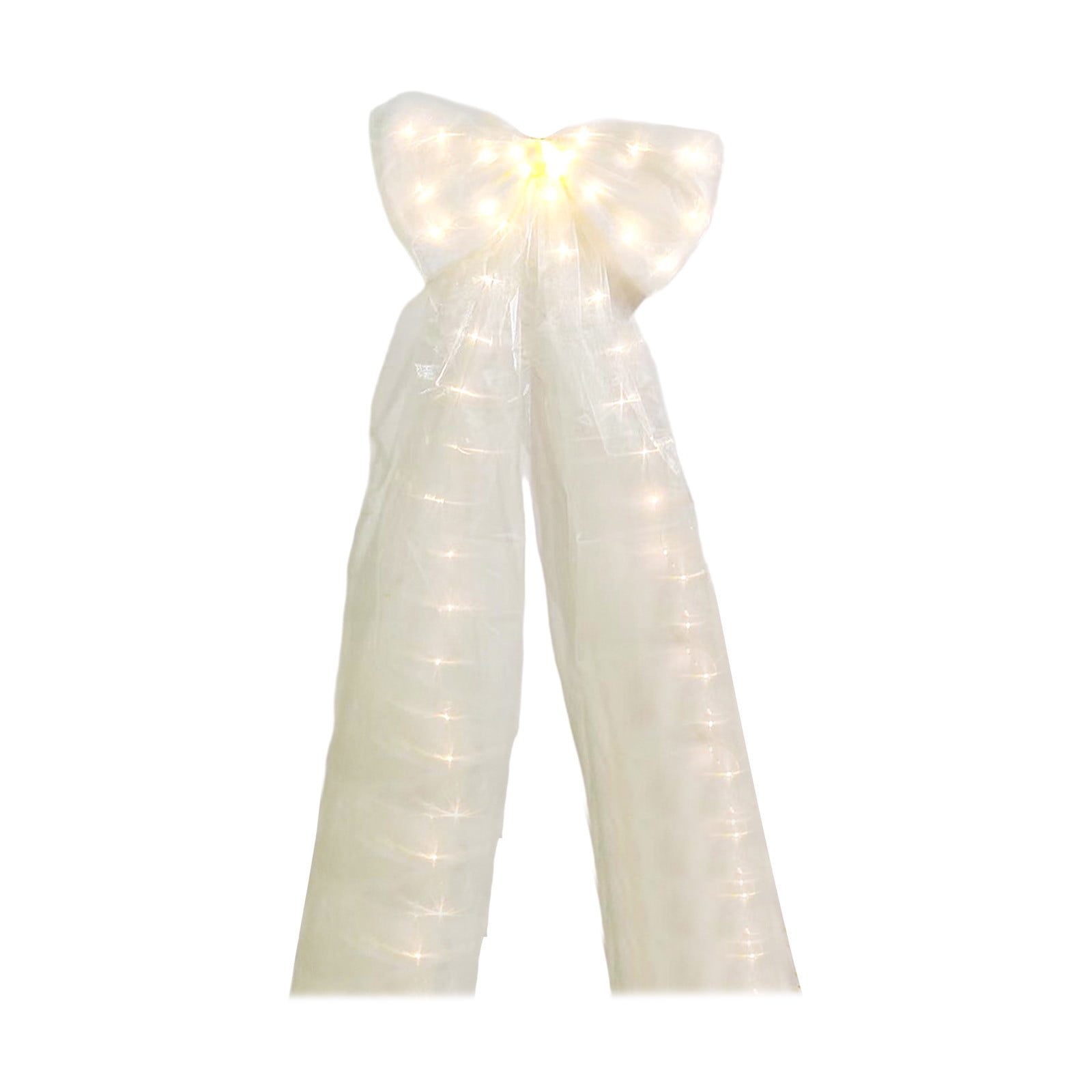 geerera Sparkle Organza Giant Bow Mesh Big Bow Ribbon Bow Christmas ...