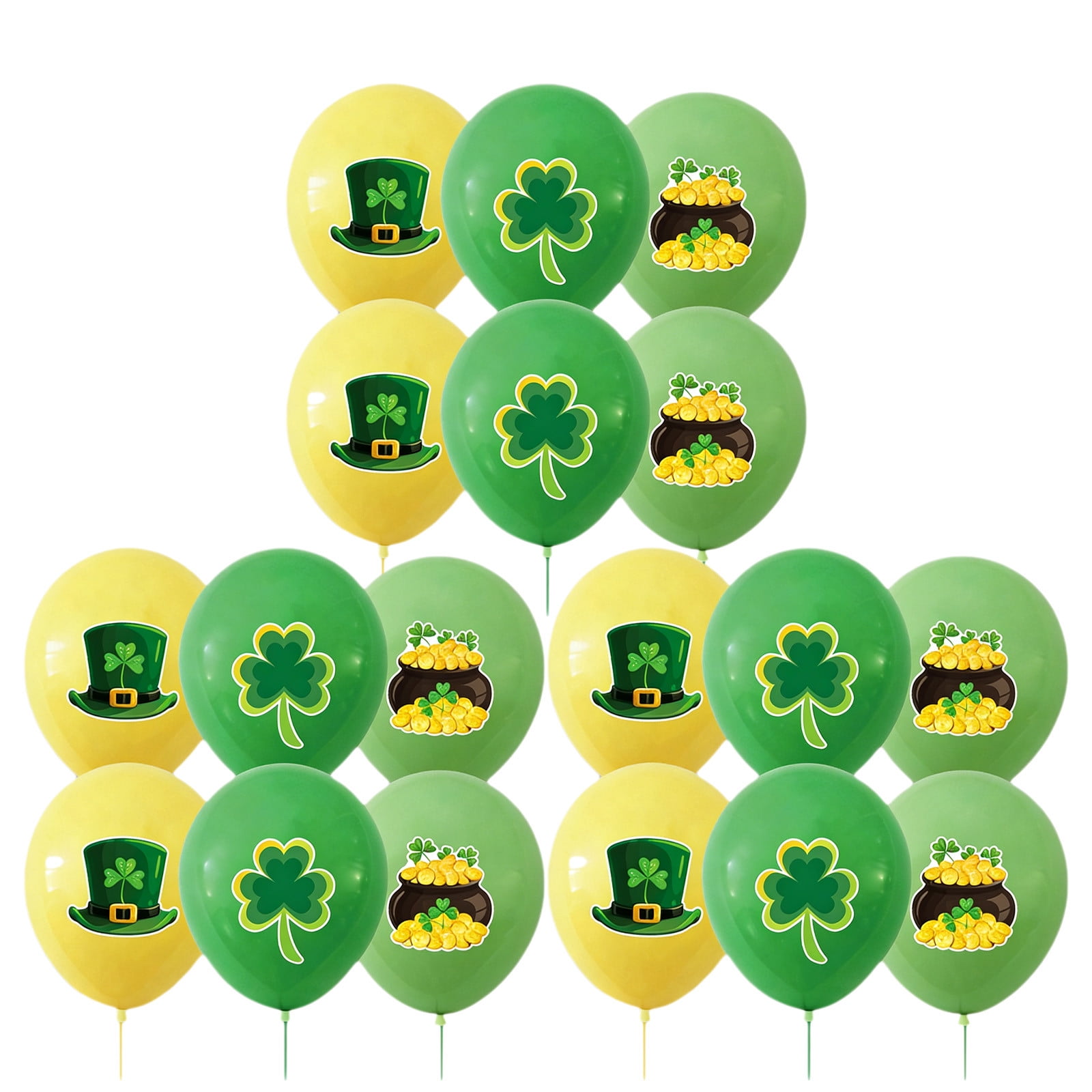 geerera St. Patrick's Day Balloon Set, 18-Pack Latex Balloons with ...