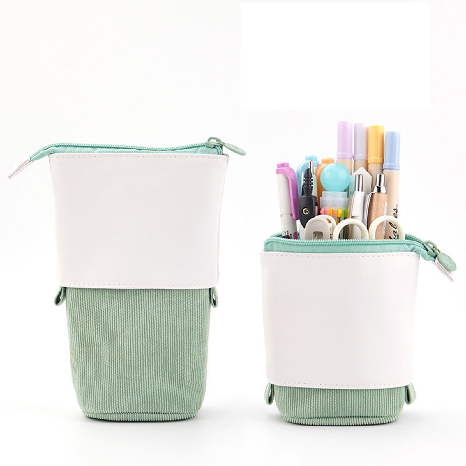 geerera Telescopic Pencil Case Standing Pen Holder Telescopic Pencil ...
