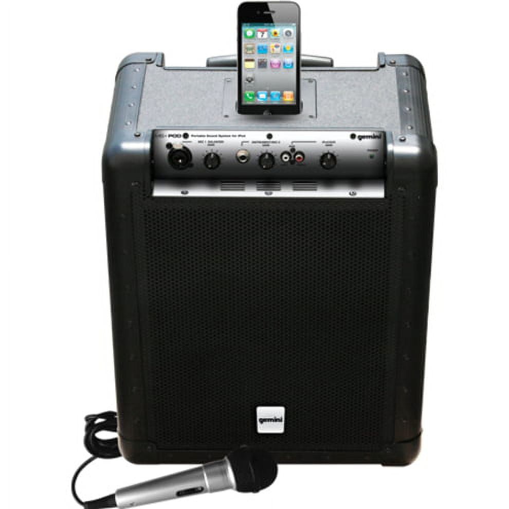 gemini MS-POD: Portable PA System with iPod Dock - Walmart.com
