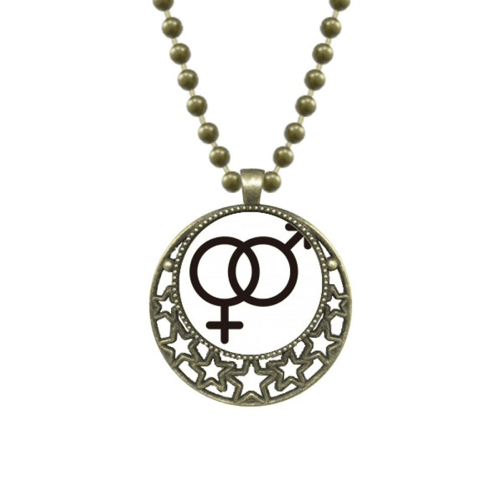 gender difference equality between men women rainbow pendant star ...