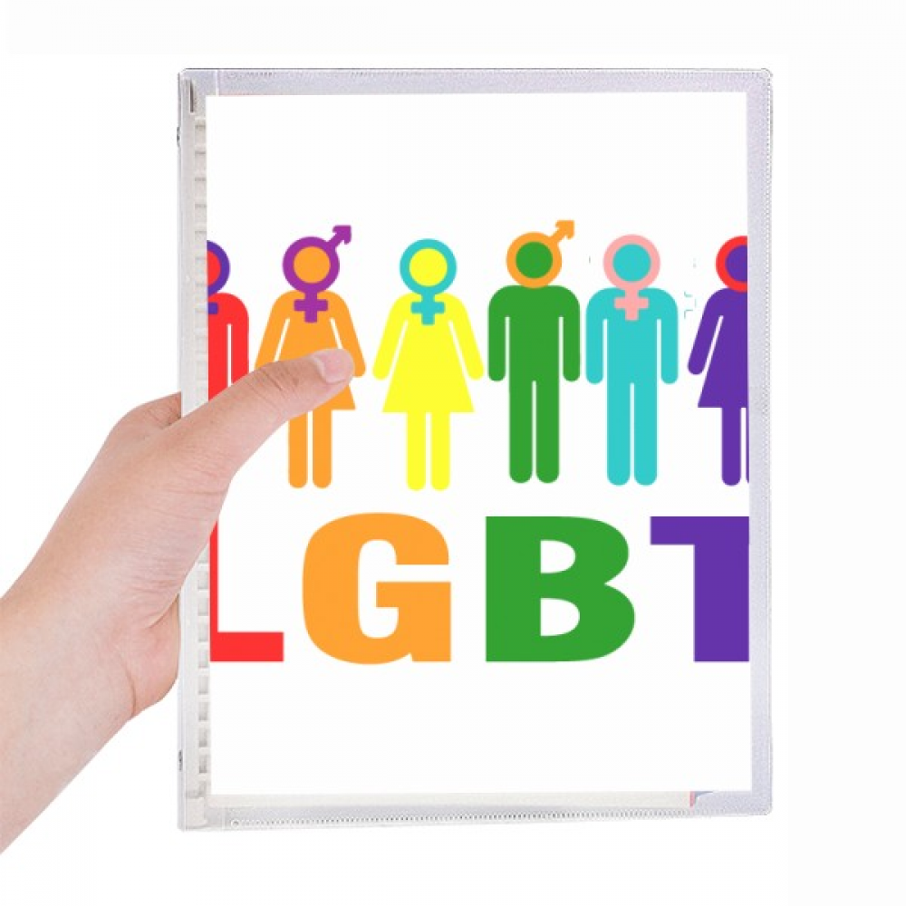 gender differentiation identity rainbow men women notebook loose diary ...