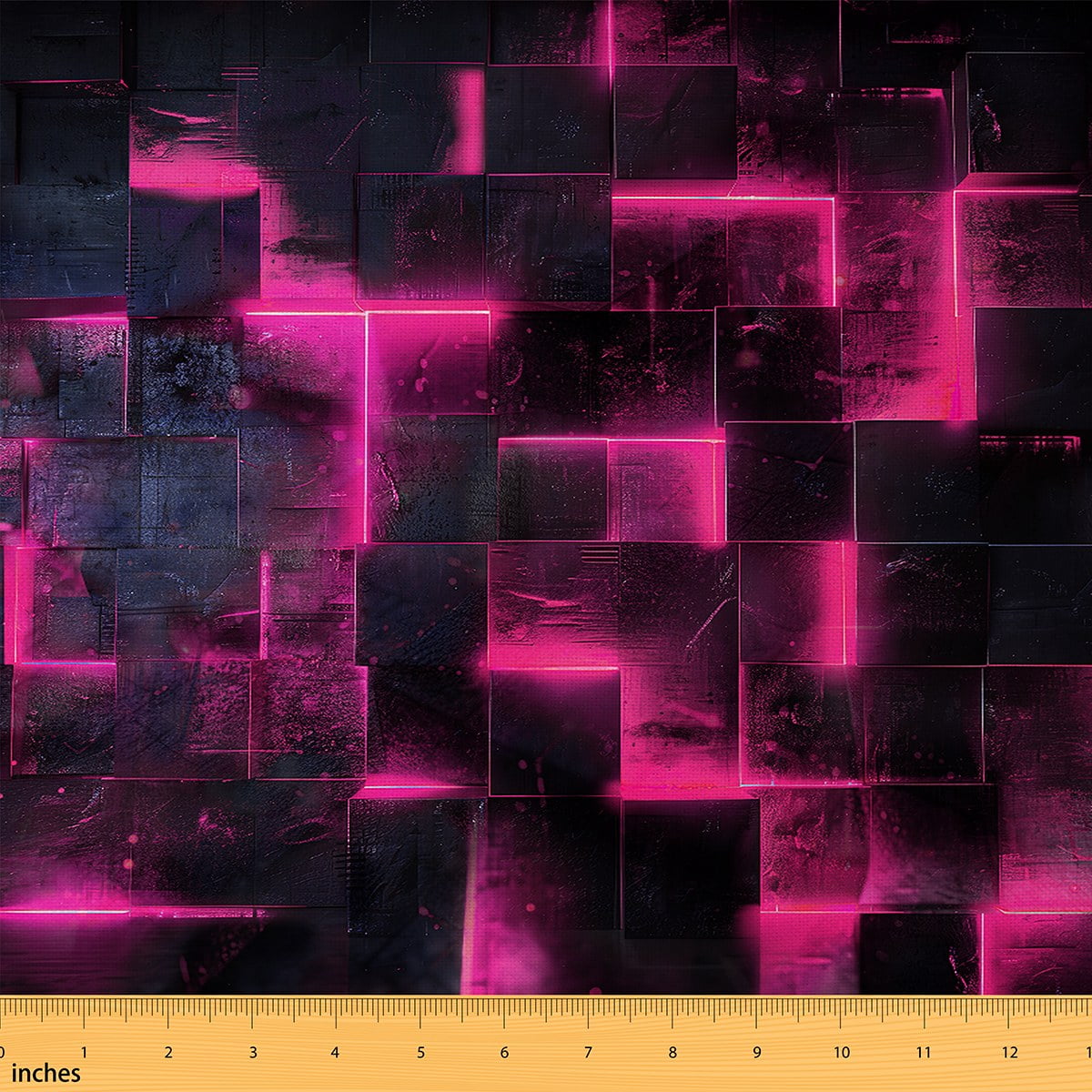 geometry Fabric By The Yard red black squre Upholstery Fabric striped ...