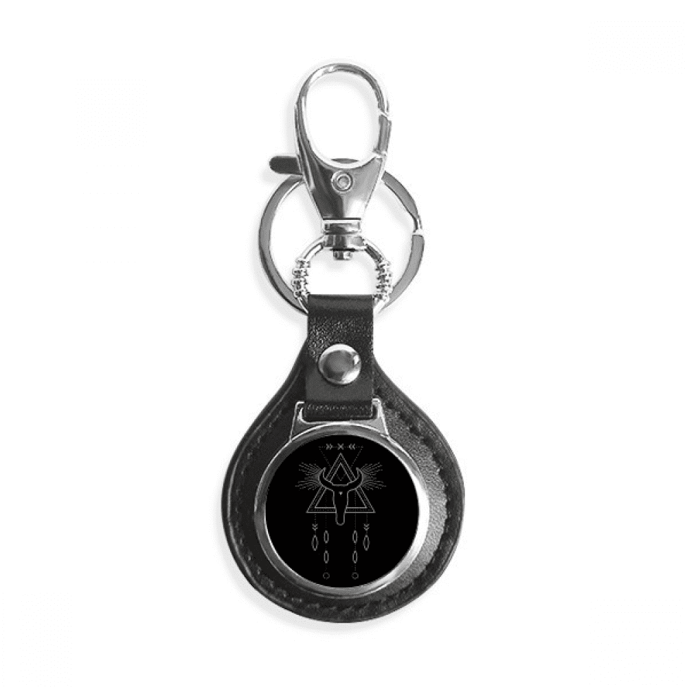 geometry alien symbol totem pattern key link chain keyholder finder ...