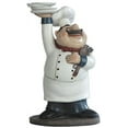 george s. chen imports ss-g-65003 chef holding plates figurine, 10.75 ...