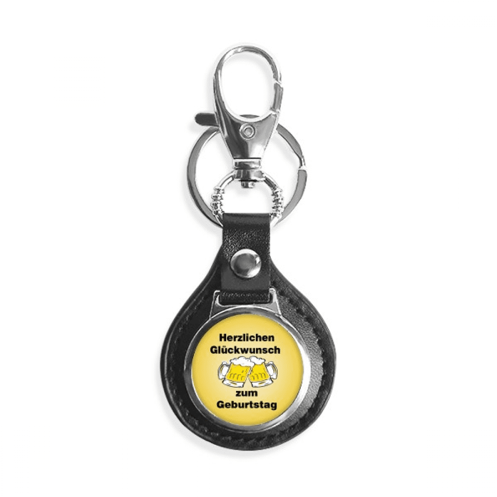german toast celebrating birthday key link chain keyholder finder hook ...