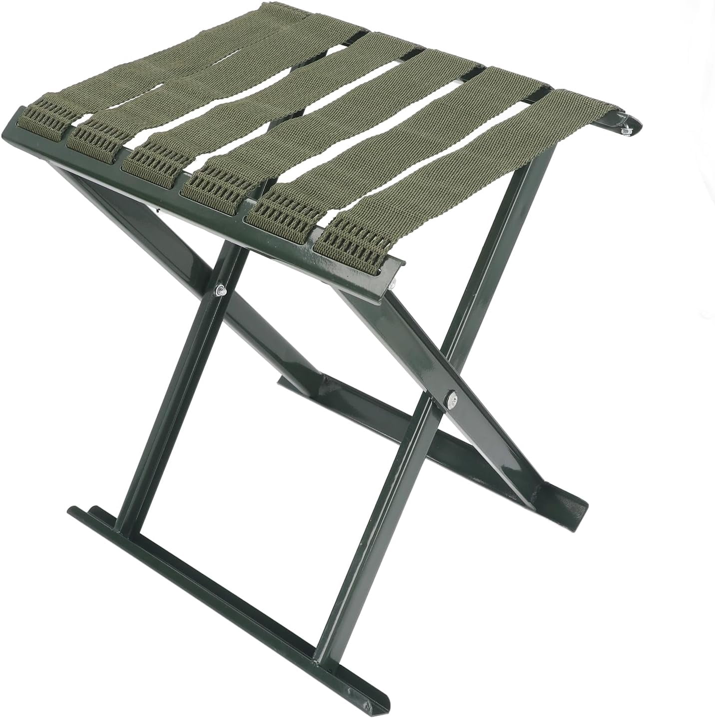 gernie Folding Stool, Portable Heavy Duty Camping Stool, Hold up to 600 ...