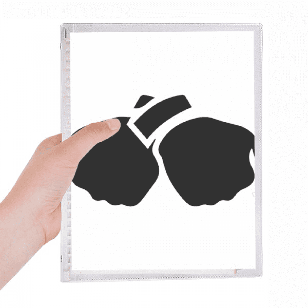 gesture fist outline pattern notebook loose diary refillable journal ...