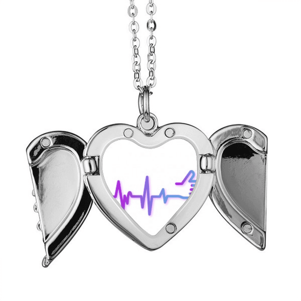 gesture line gradual encouragement angel wings necklpendant fashion ...