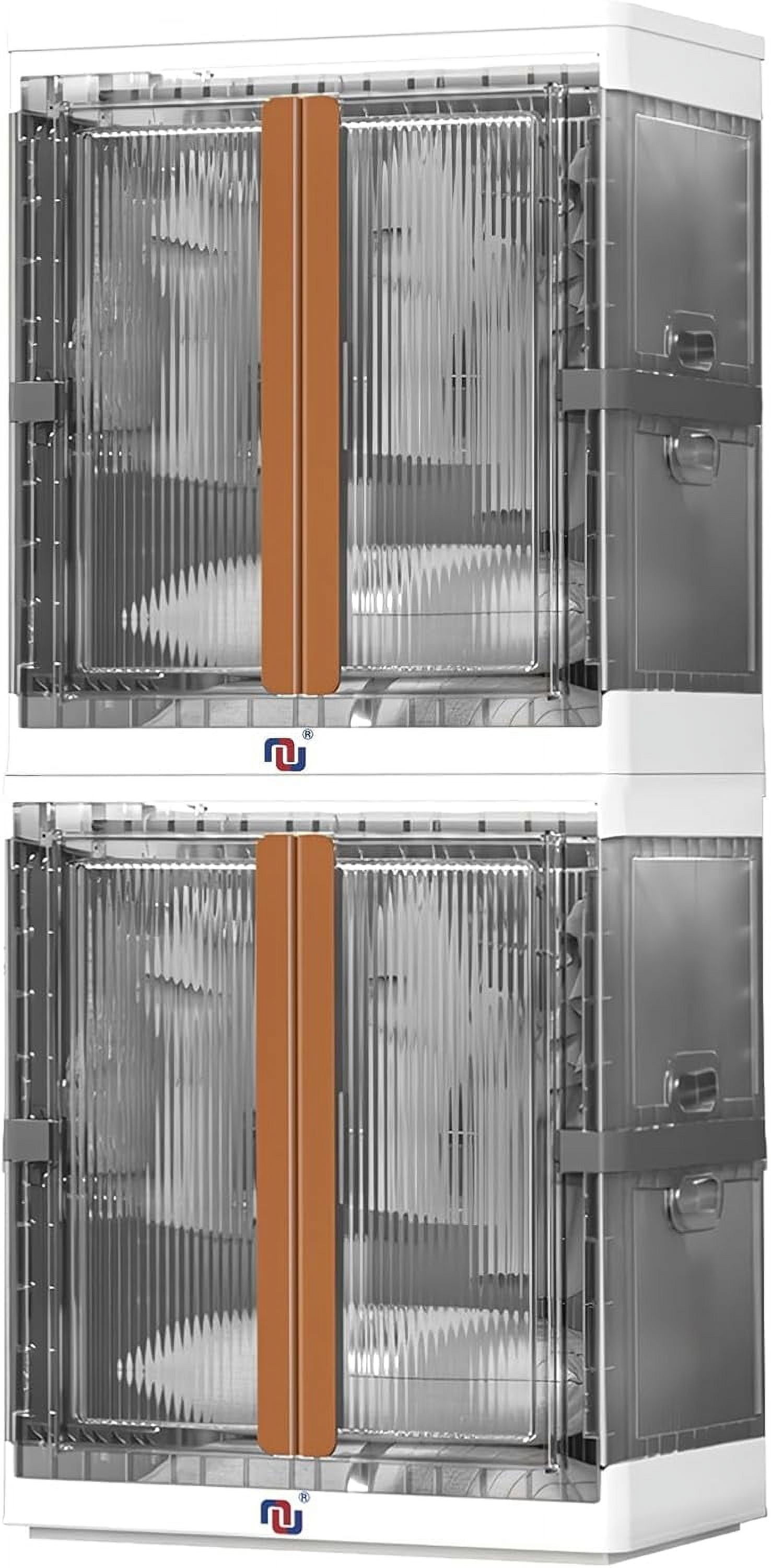 gfbd 76QT Extra Large Stackable Closet Organizer Foldable Storage Boxes ...