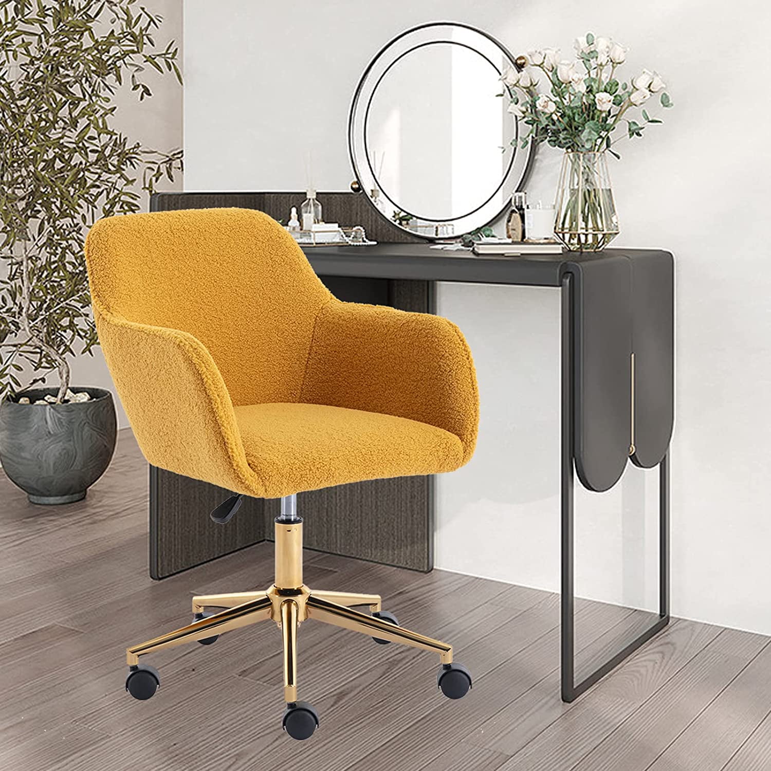 gfbd Modern Teddy Office Chair Adjustable Swivel Office Chair for ...