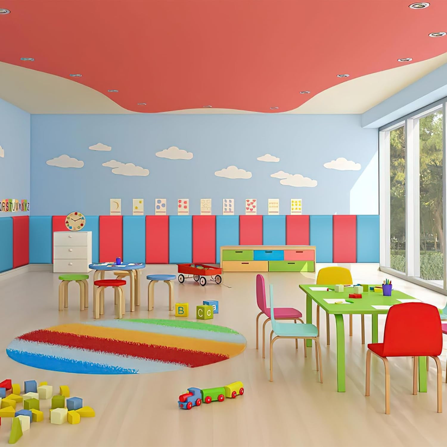 gfbd Wall Padding for Peel and Stick Headboard Upholstered Wall Panels ...