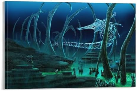 ghost leviathan subnautica survival game canvas art poster and wall art ...