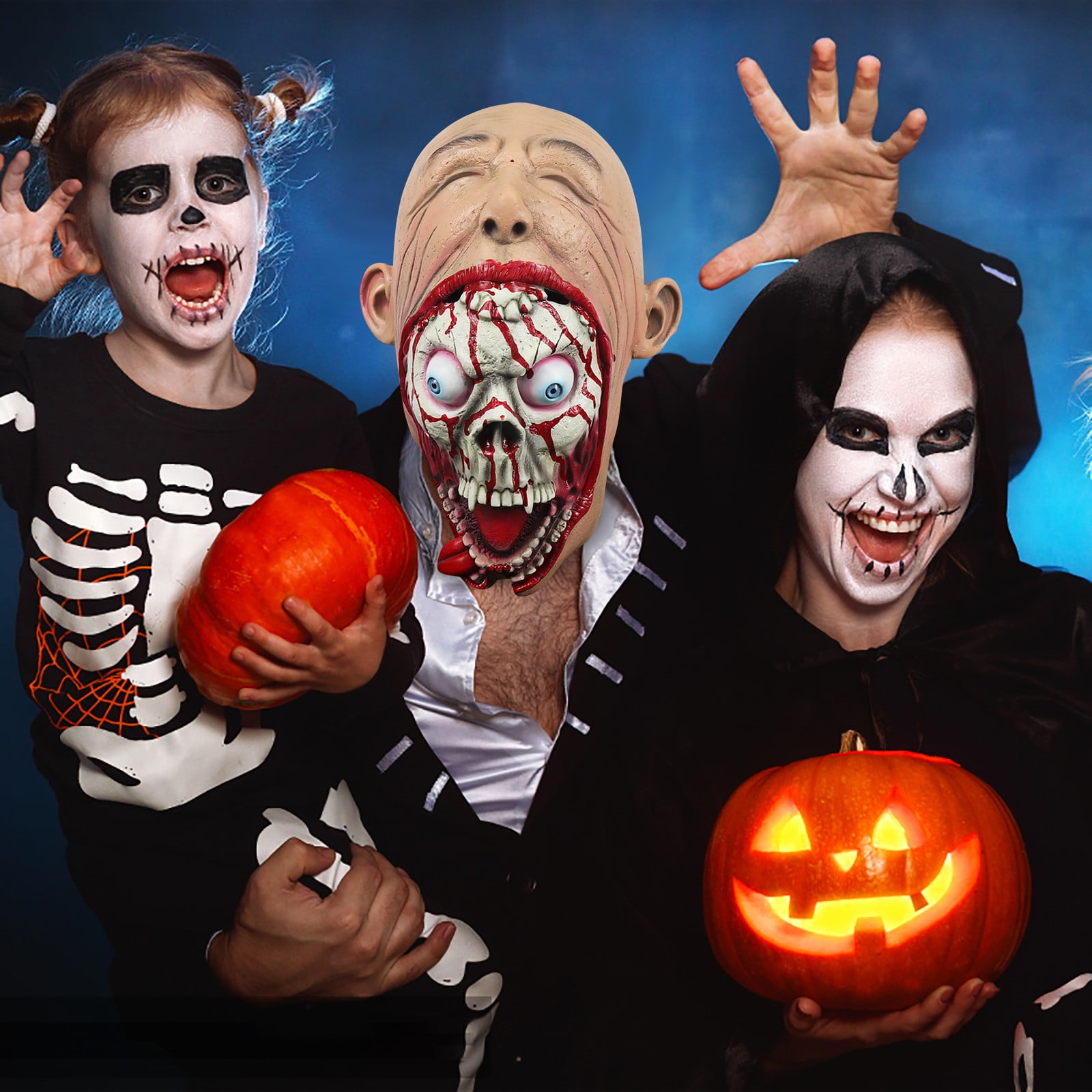 ghostface mask Halloween Horror Alien Big Mouth Zombie Devil Zombie ...