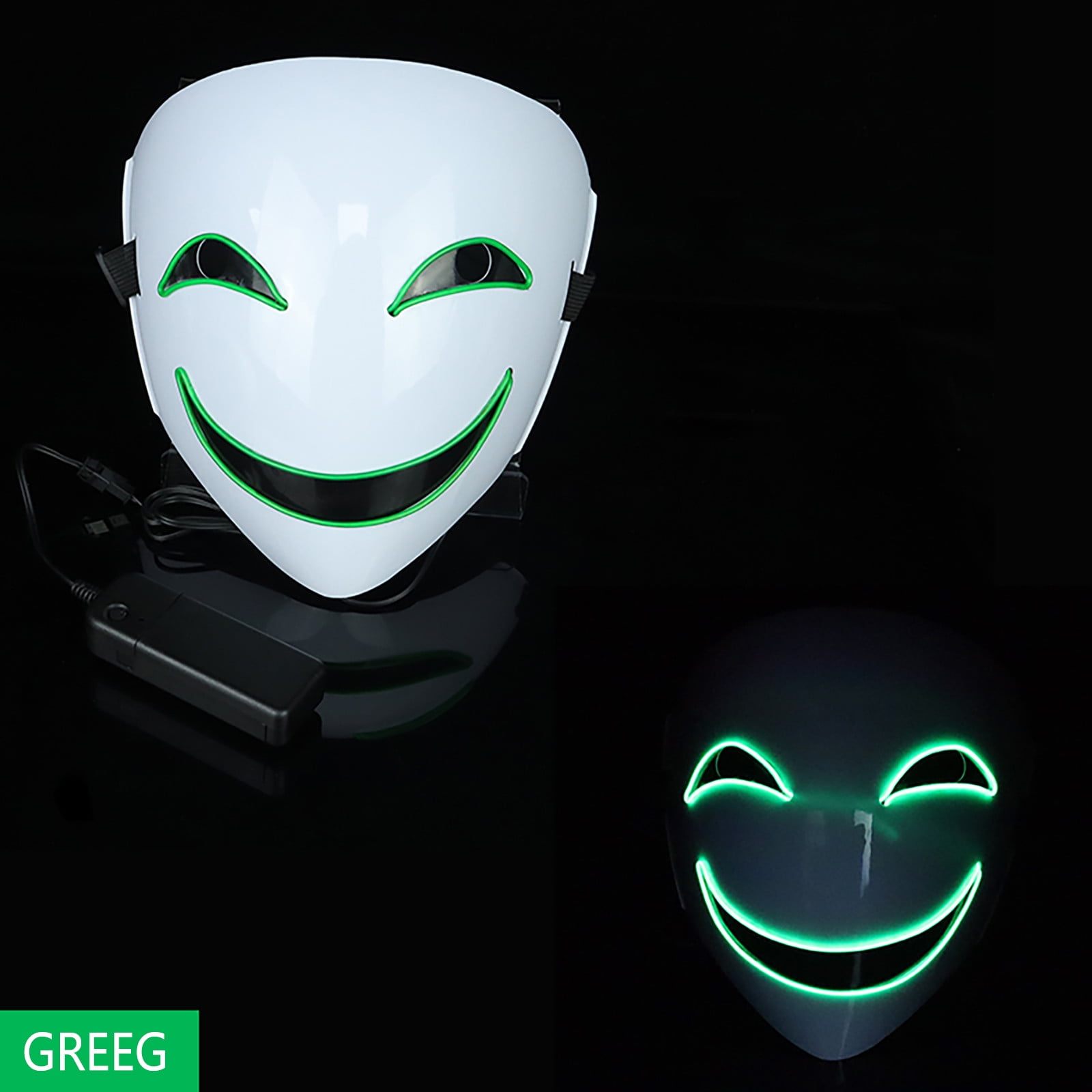 ghostface mask Halloween Lighted Bullet Mask scary halloween mask ...