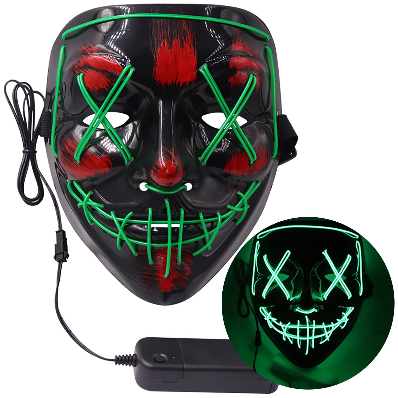 ghostface mask Halloween glow in the dark blood mask ghost face cold ...