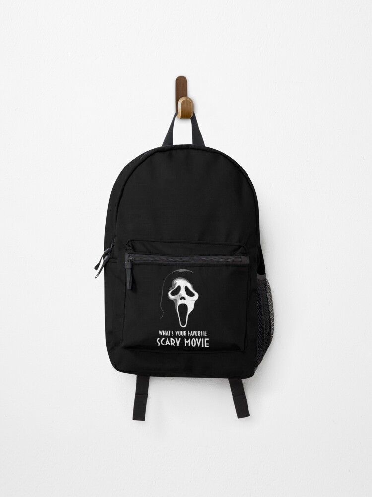ghostface whats your favorite scary movie halloween Backpack - Walmart.com
