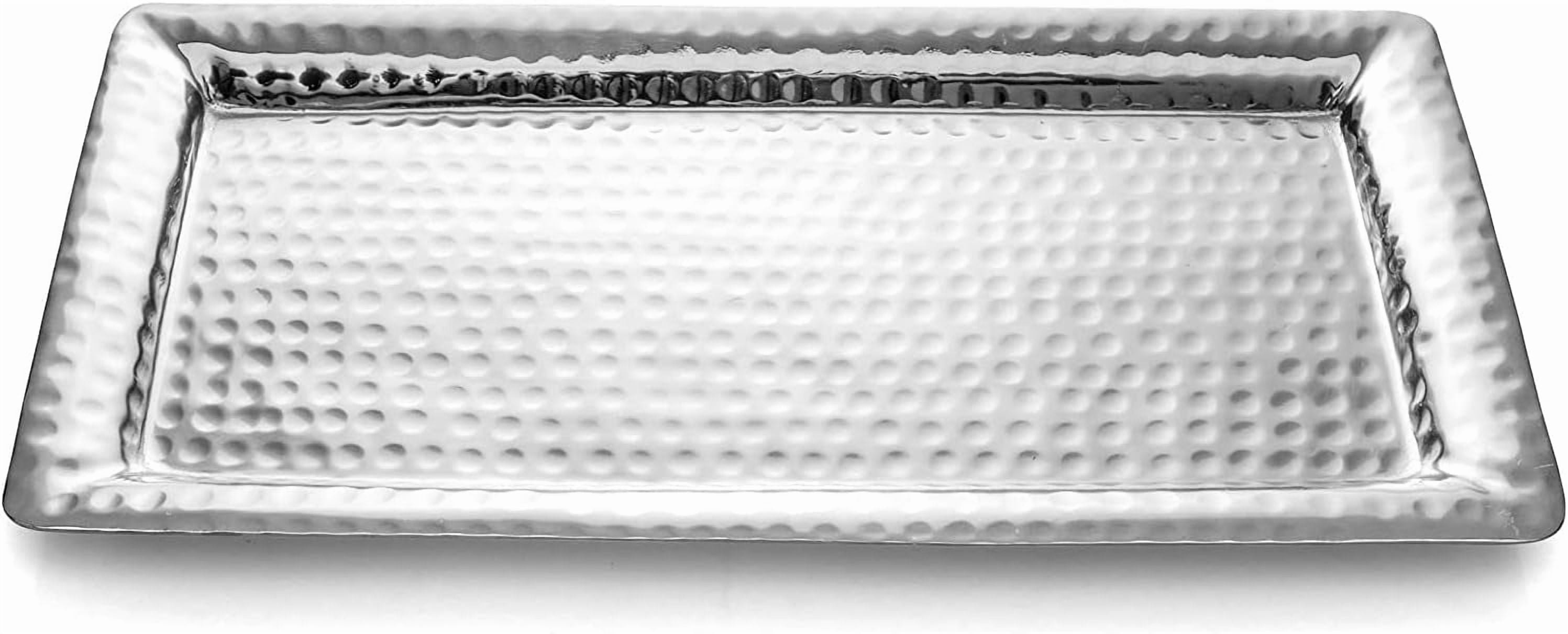 ghtuqweom Monarch Abode Hand Hammered Metal Decorative Vanity Platter ...