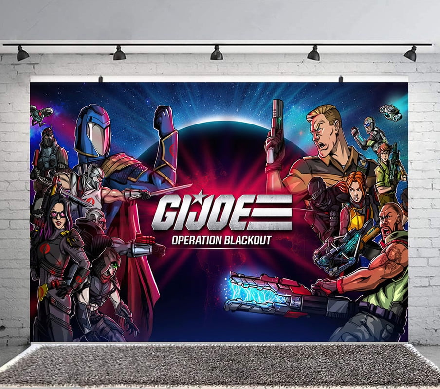 gi joe team Backdrop Banner Party Supplies Poster Movie Theme ...