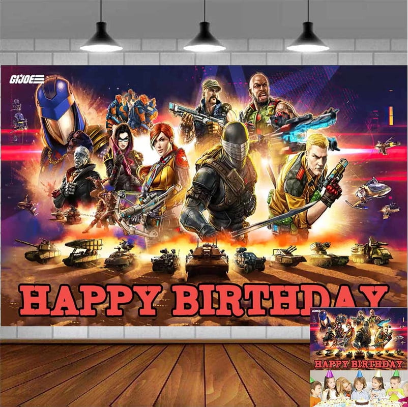 gi joe team Backdrop Banner Party Supplies Poster Movie Theme ...