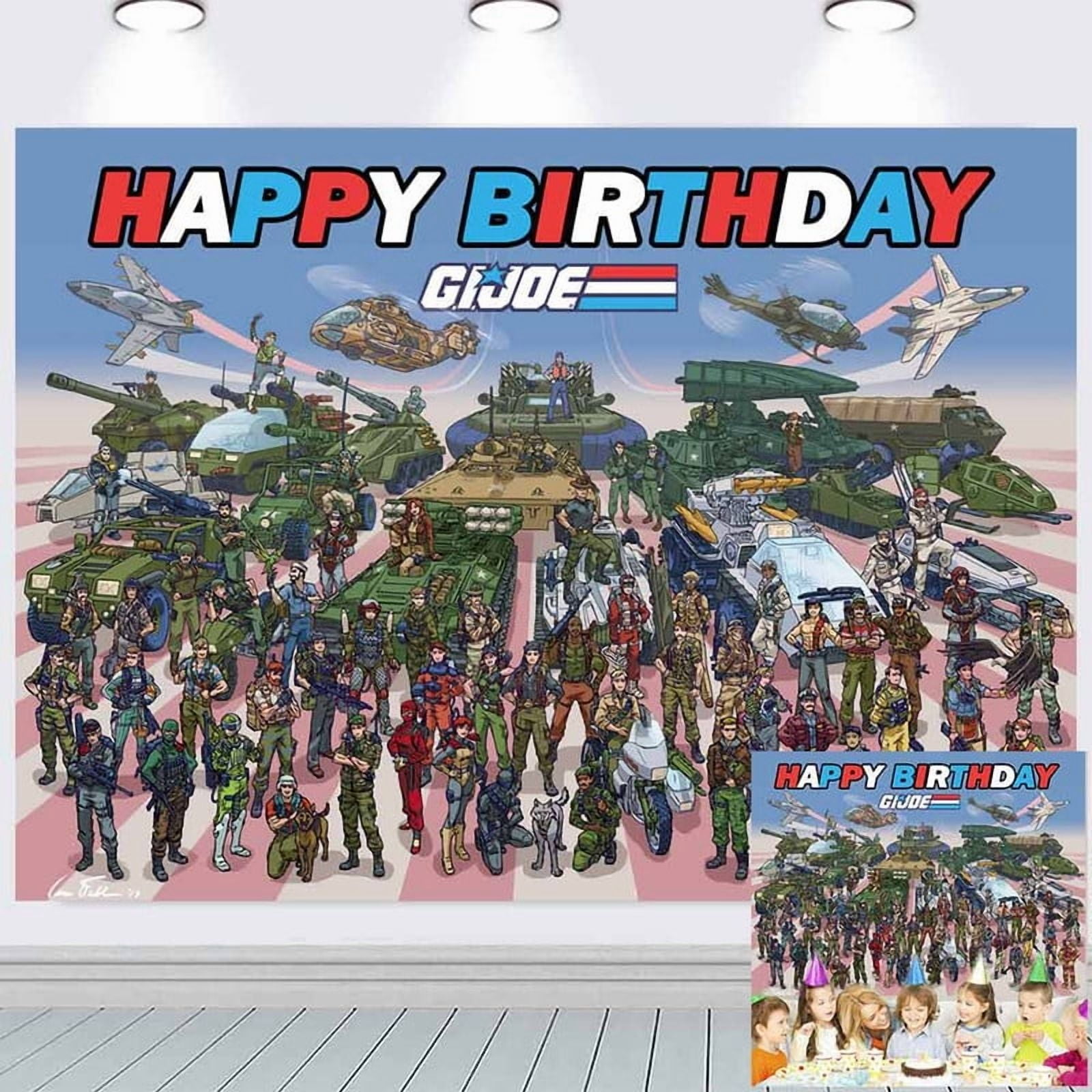 gi joe team Backdrop Banner Party Supplies Poster Movie Theme ...