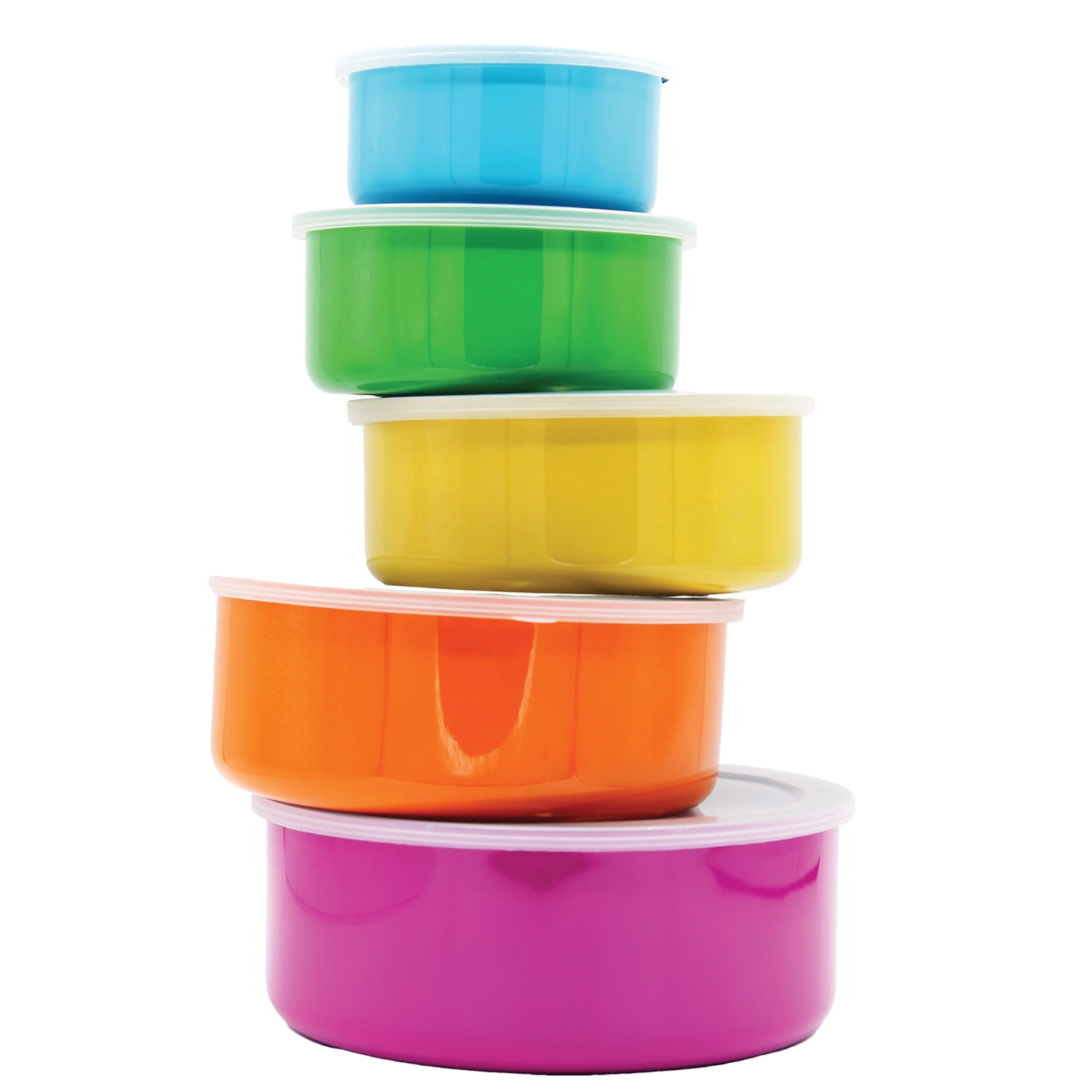 gia'sKITCHEN 10-Piece Set of Nesting Stainless Steel Bowls with ...