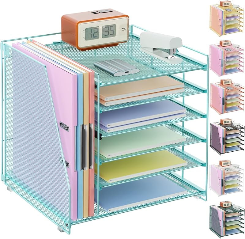 gianotter Desk Organizers and Accessories, 6-Tier Paper Organizer with ...