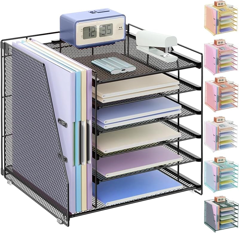 gianotter Desk Organizers and Accessories, 6-Tier Paper Organizer with ...