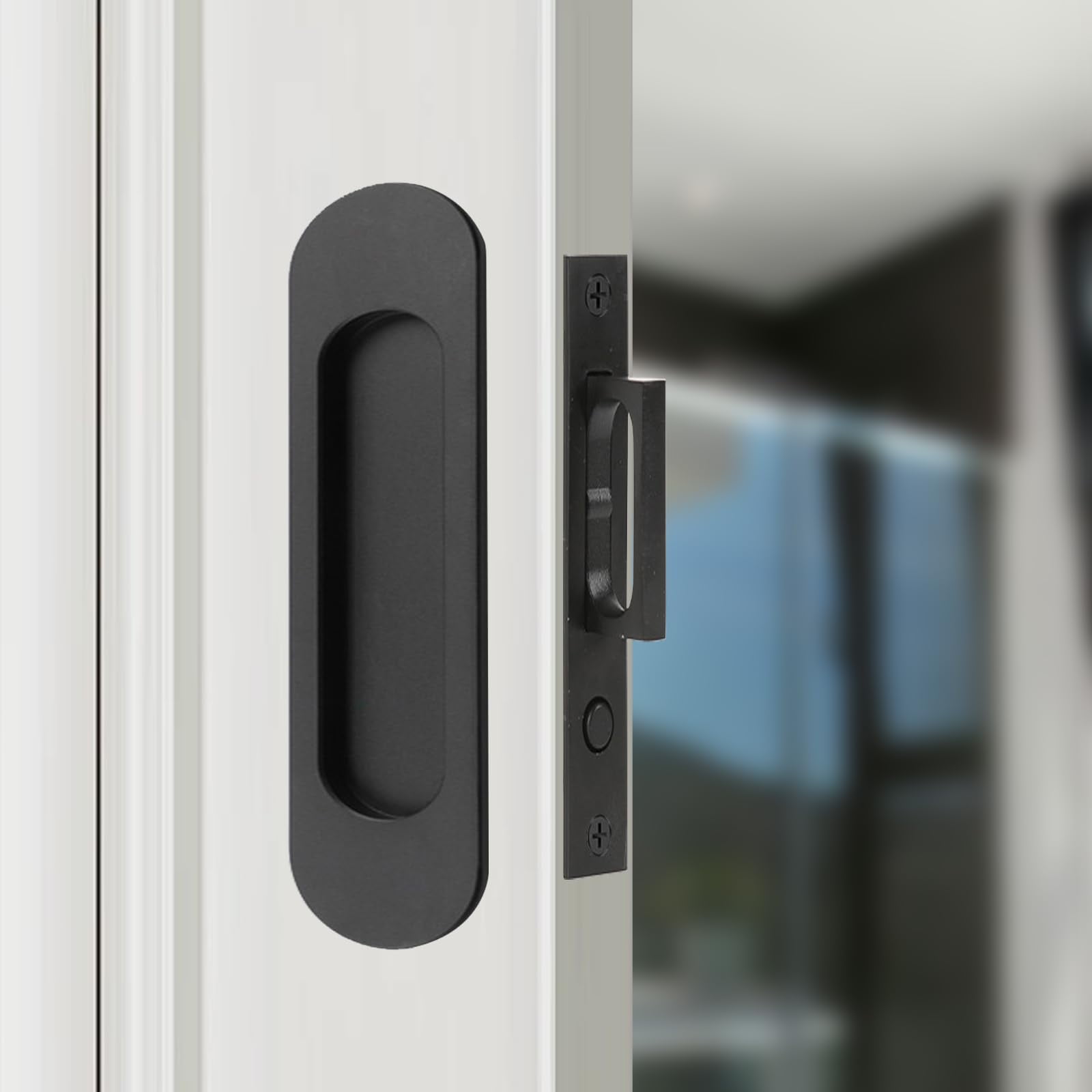 gifsin Sliding Pocket Door Hidden Handle, 304 Stainless Steel Pocket ...