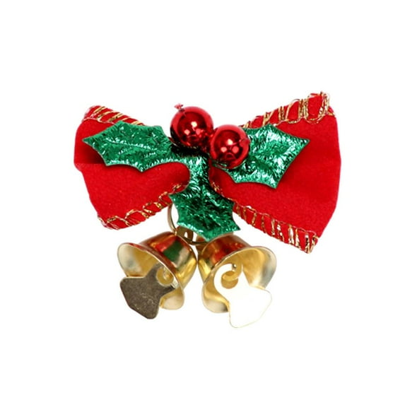 gifts for women-Mini Christmas Tree Decorations Velvet Green Leaf Bow ...