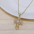 gifts for women-Vintage White Gold Cross Necklace Adjustable 17.7 Inch ...