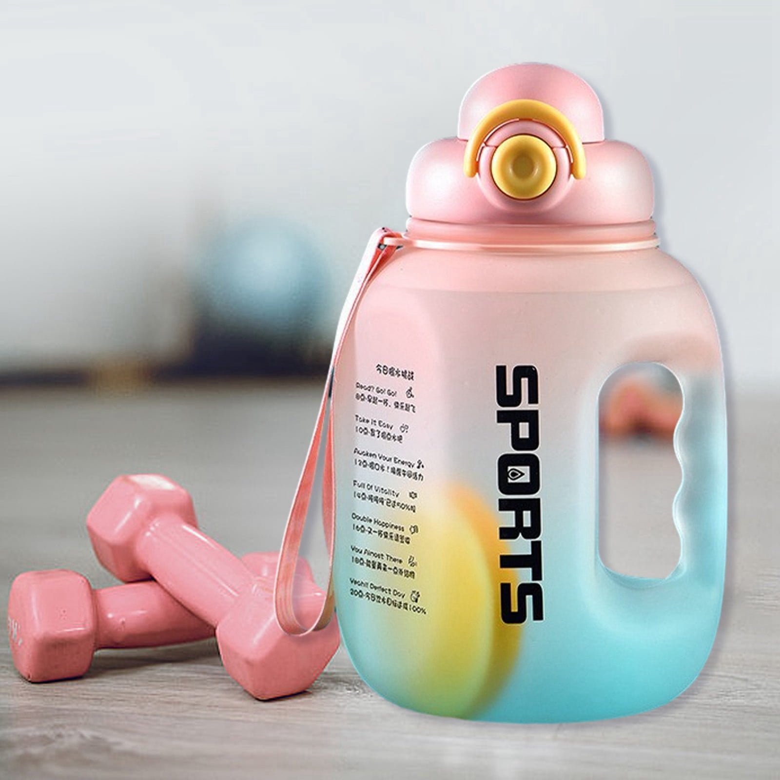 gifts iced tea car Large Capacity Men's Fitness Water Bottle Ton Bucket ...