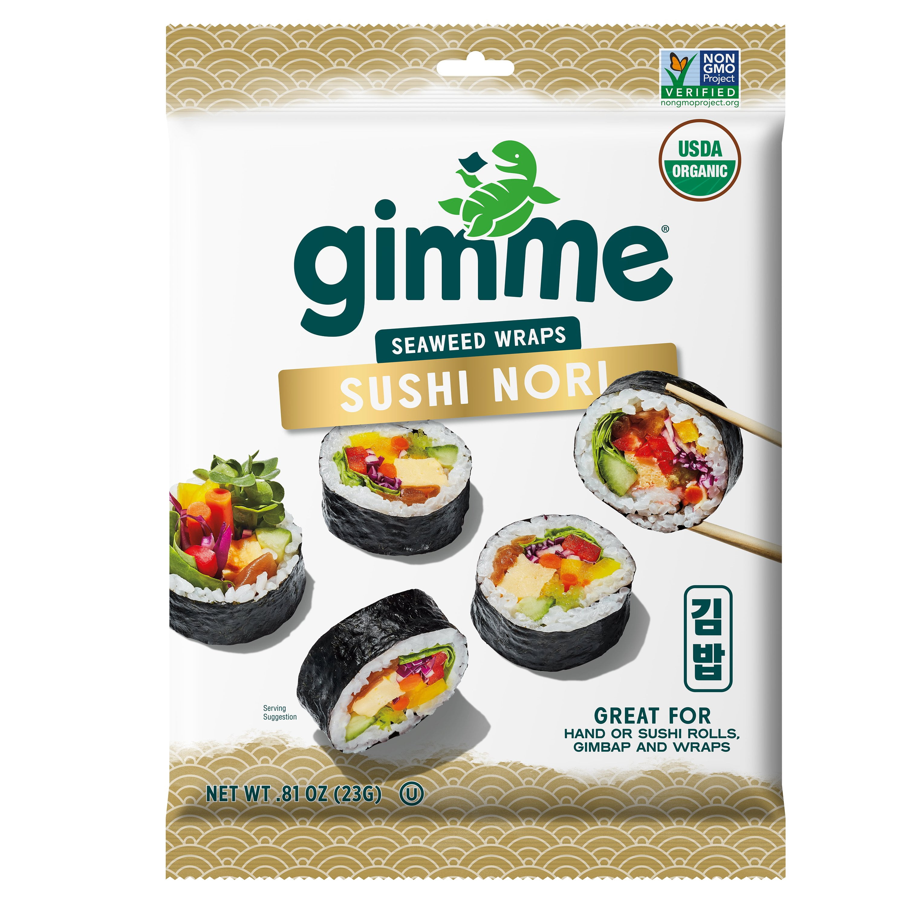 gimme Organic Sushi Nori Sheets - 0.81 oz (Packaging May Vary ...