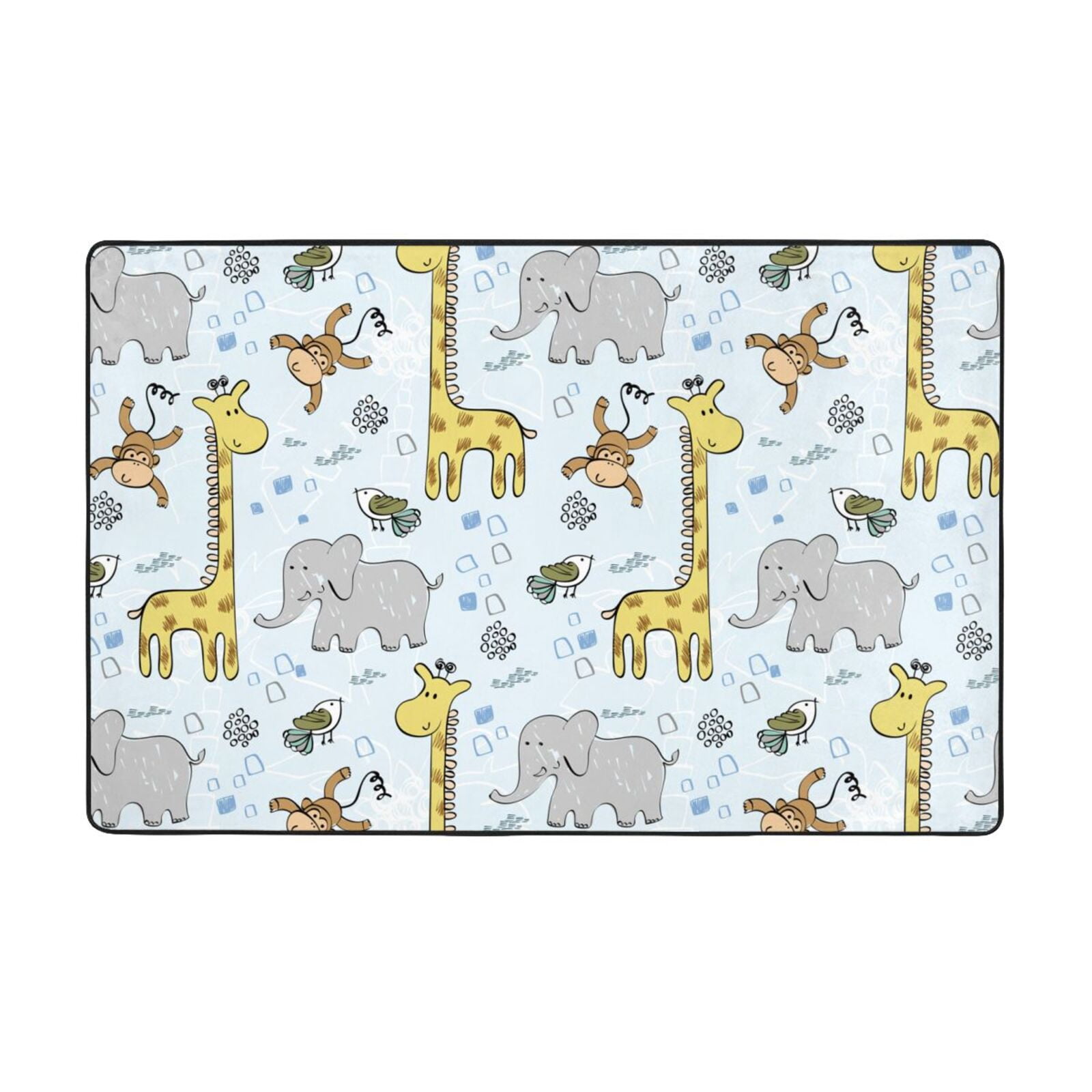 giraffe monkey_A Universal Door Mat Indoor Entrance, 60×39 Non-Slip ...