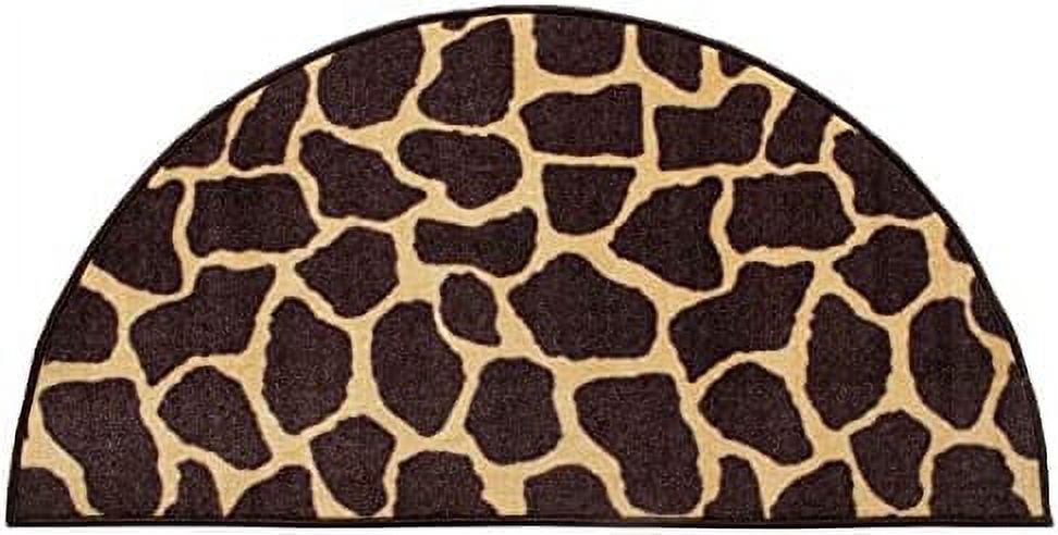 giraffe tall order area rug, animal print area rug, indoor rug, half ...