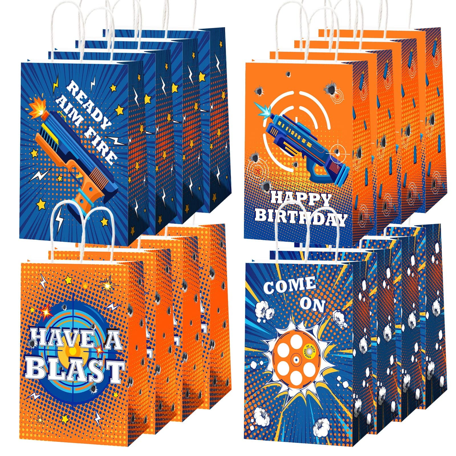 gisgfim 16 Pieces Dart SAF21 War Party Supplies Bags War Birthday Party ...