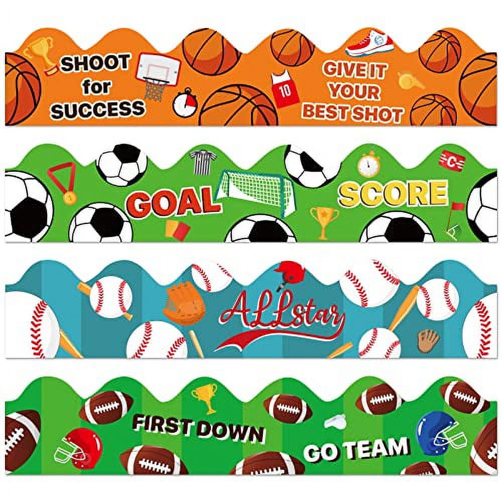 gisgfim 67ft Sport Bulletin Board Border Football Bulletin Trim Borders ...