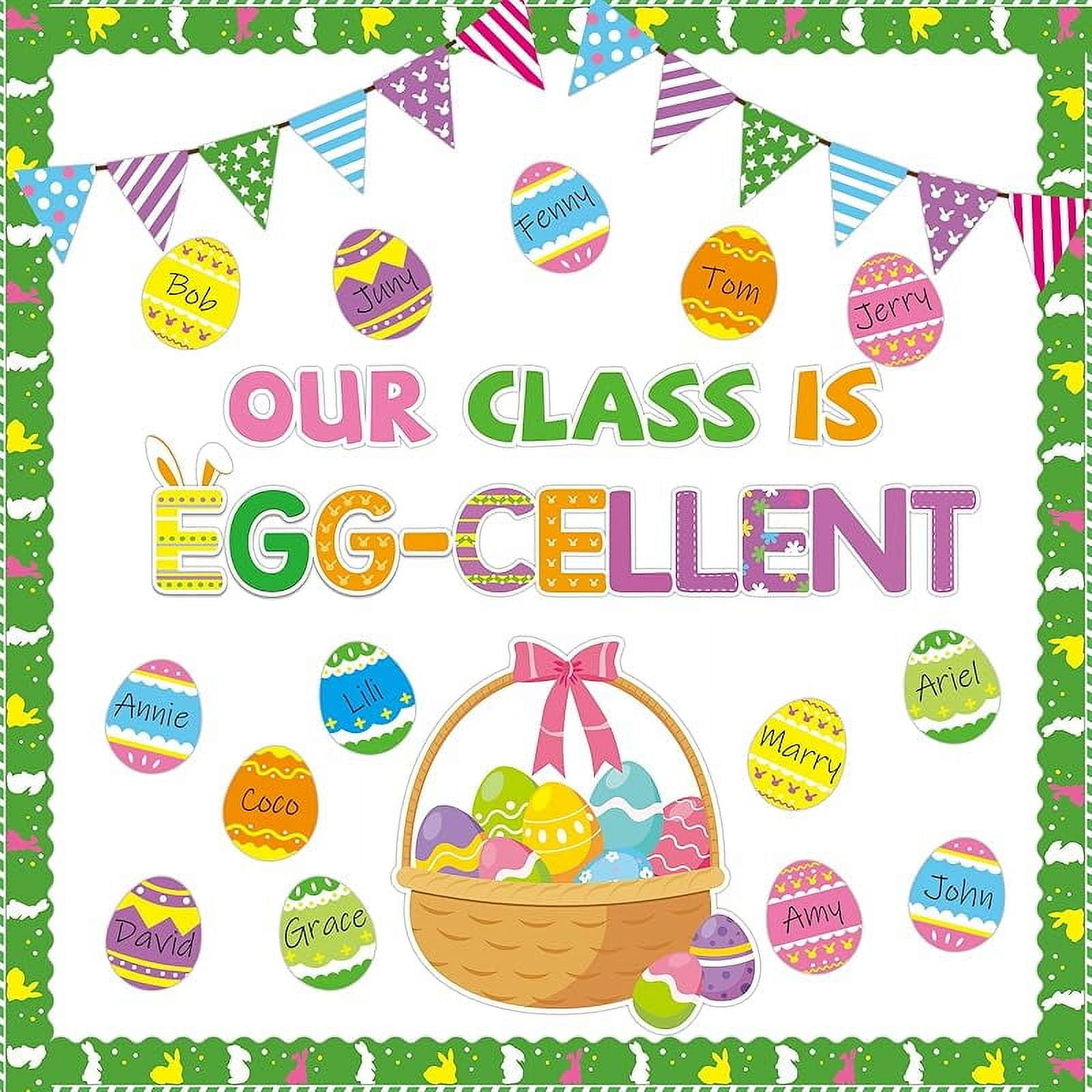 gisgfim Christian Spring Bulletin Board Decoration Set Religious Flower ...