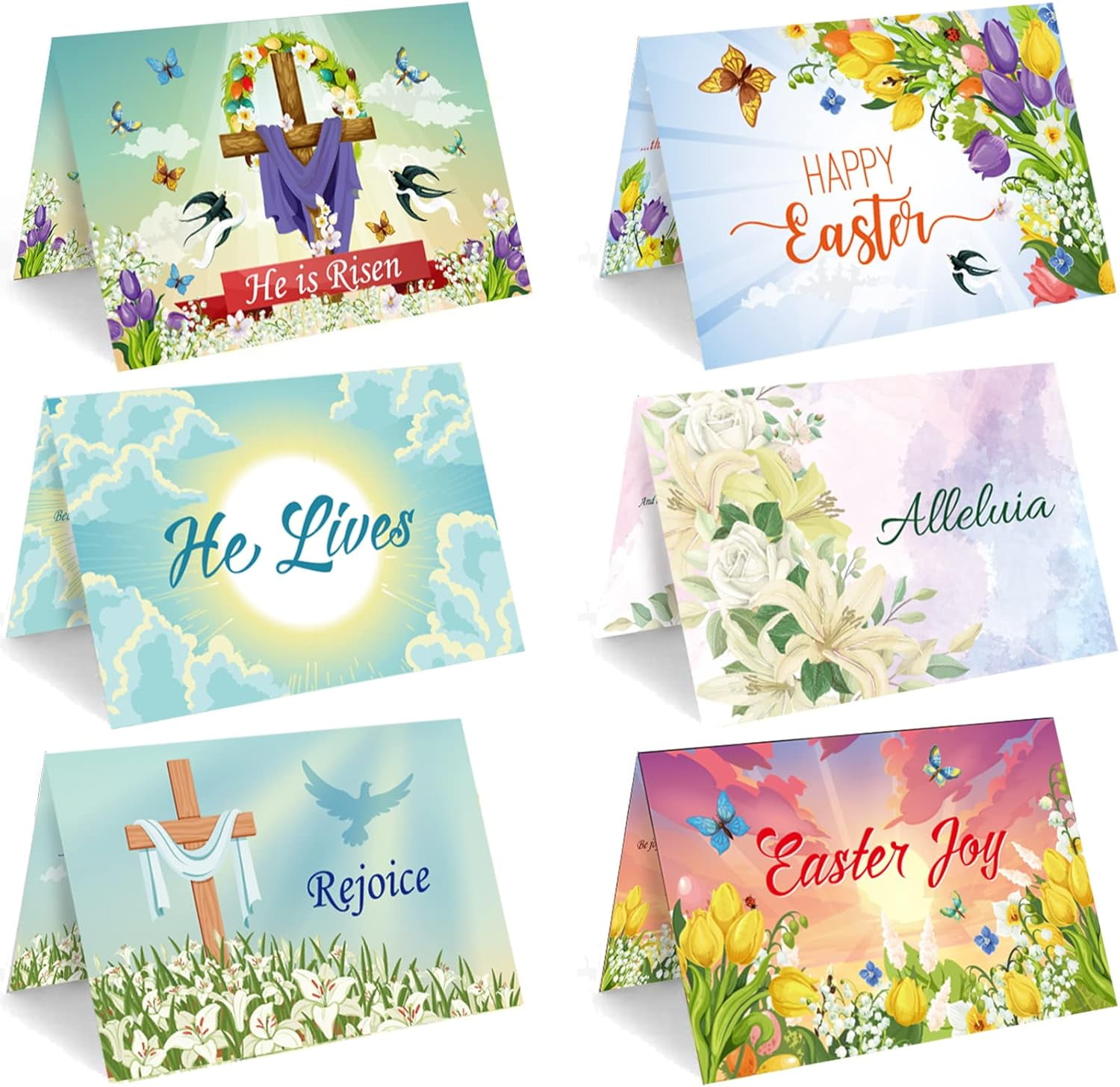 gisgfim Easter Greeting Cards with Scripture - Includes 24 Cards ...