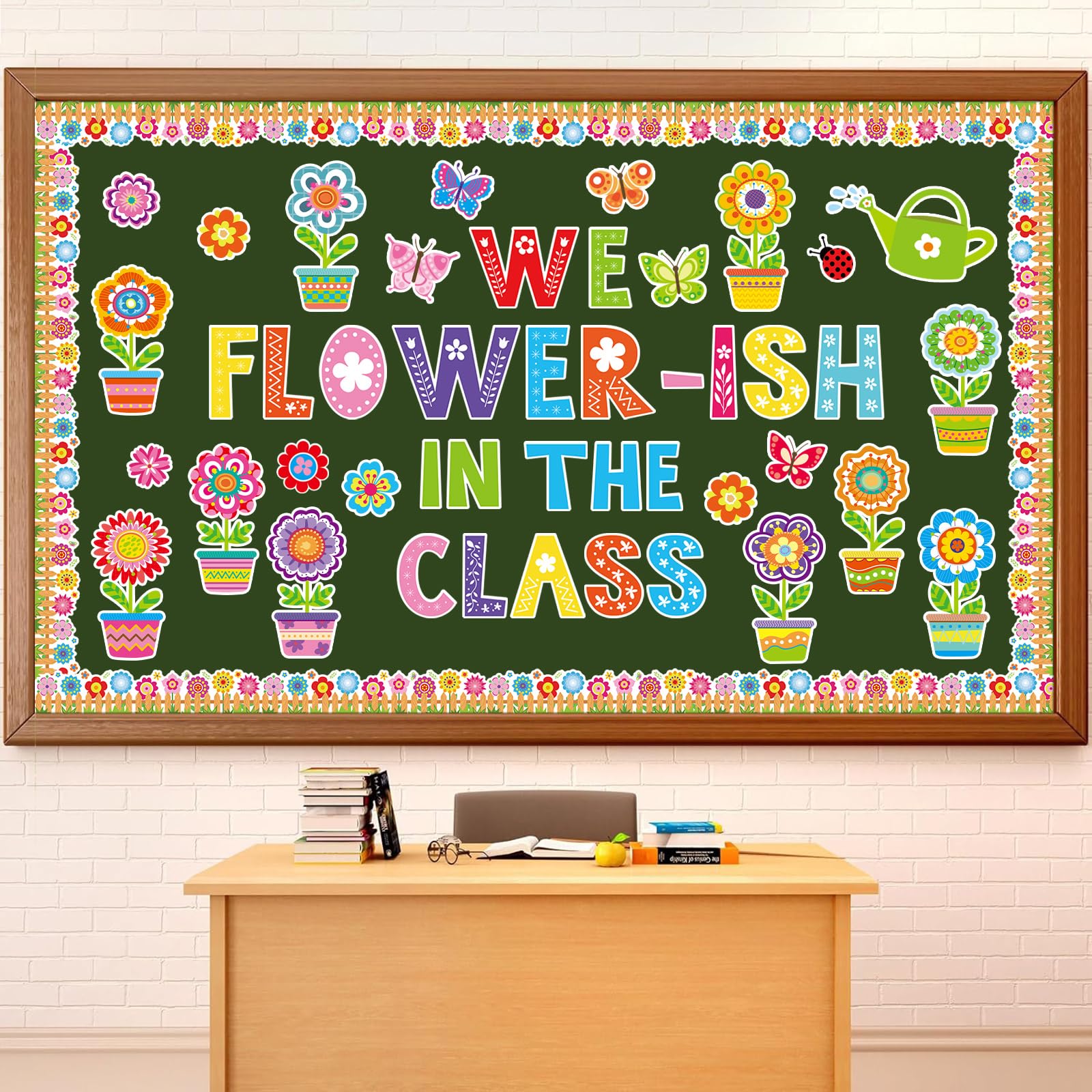 gisgfim Flower Classroom Bulletin Board Decorations Set Floral Cutouts ...